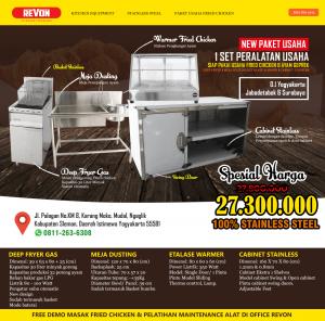 Perlengkapan Paket Usaha Fried Chicken Menengah