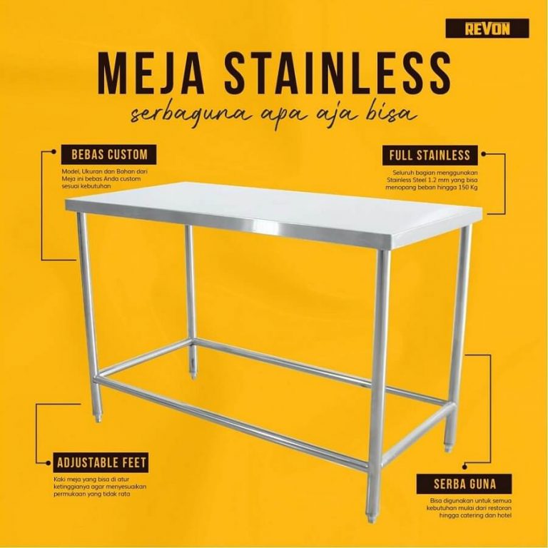 Daftar Meja Stainless Steel Tangerang Terbaik | Pusat Fabrikasi ...