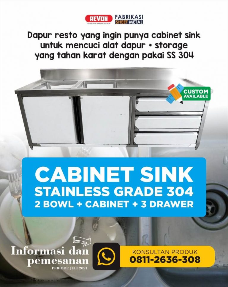 Daftar Harga Kitchen Sink Stainless Steel | Bebas Custom | Pusat ...