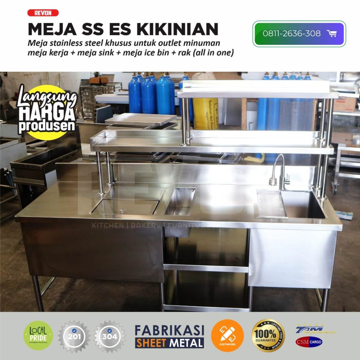 Apa Itu Meja Bar Cafe Stainless? Harga & Spesifikasi | REVON