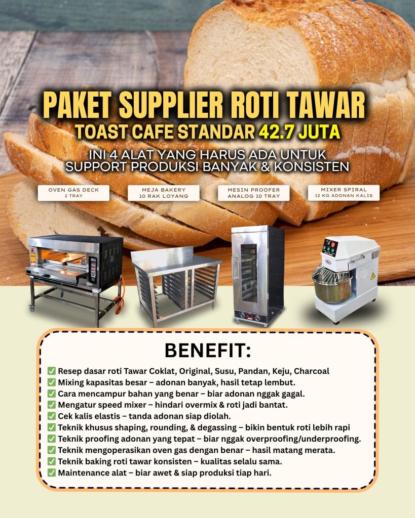 Paket Private Baking Class Roti Tawar Supplay Toast Cafe Standar ...
